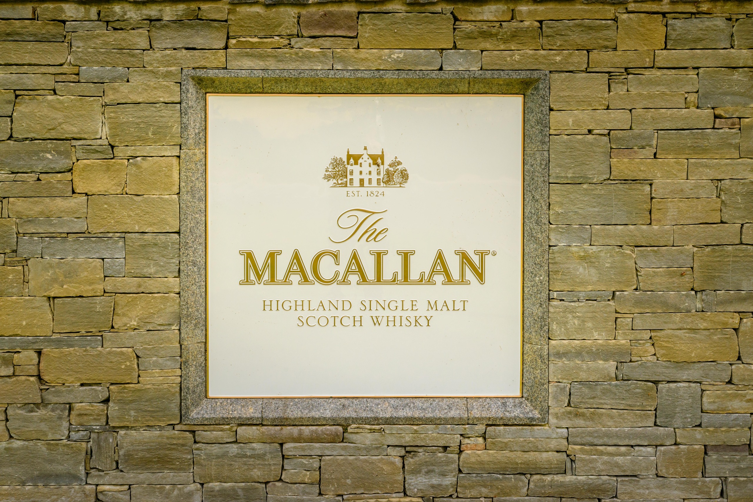Entrance to the Macallan distillery and visitor centre