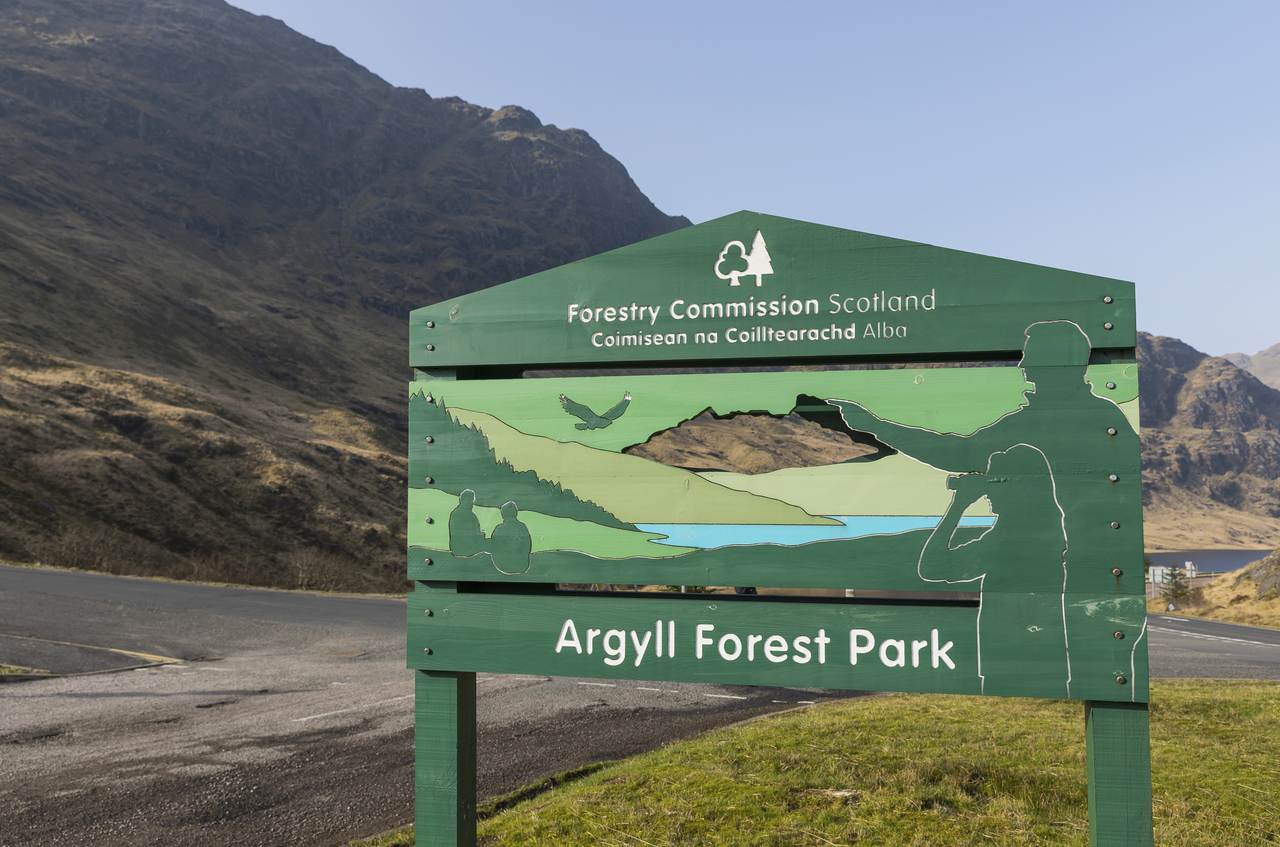 Forestry Commission Road Sign