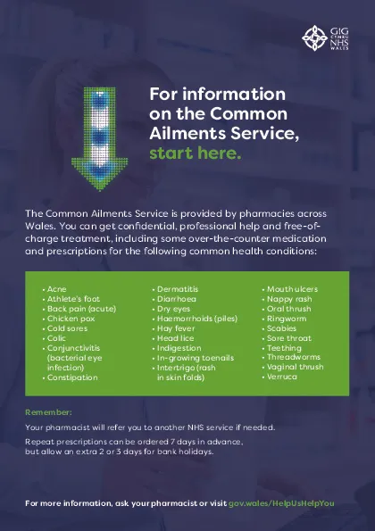 Common Ailment Scheme A5 Flyer - BILINGUAL