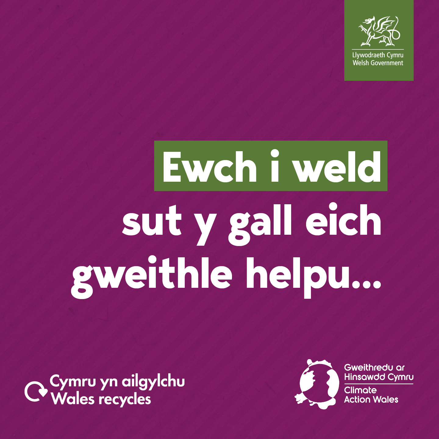 Workplace Recycling General Carousel 1 Welsh